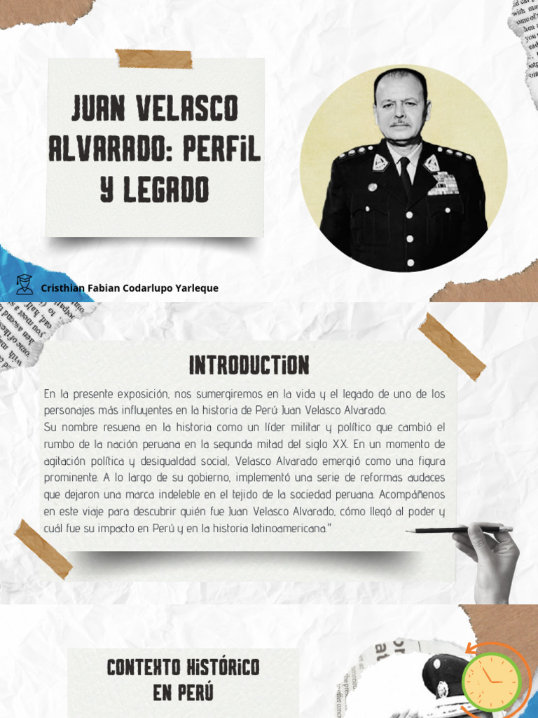 Juan Velasco Alvarado Perfil y Legado | PDF | Perú | Reforma agraria