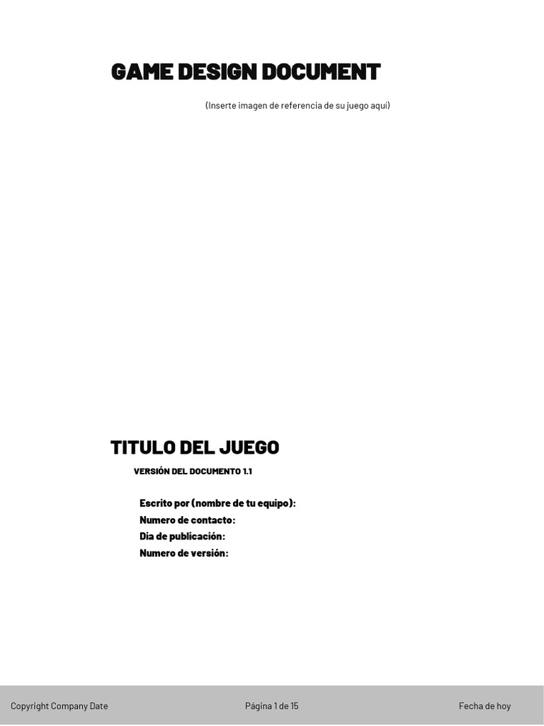 Game Design Document | PDF | Videojuegos