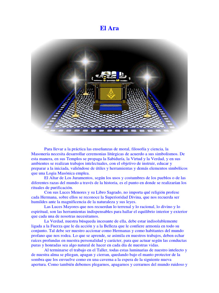 El Ara | PDF | Masonería | Verdad