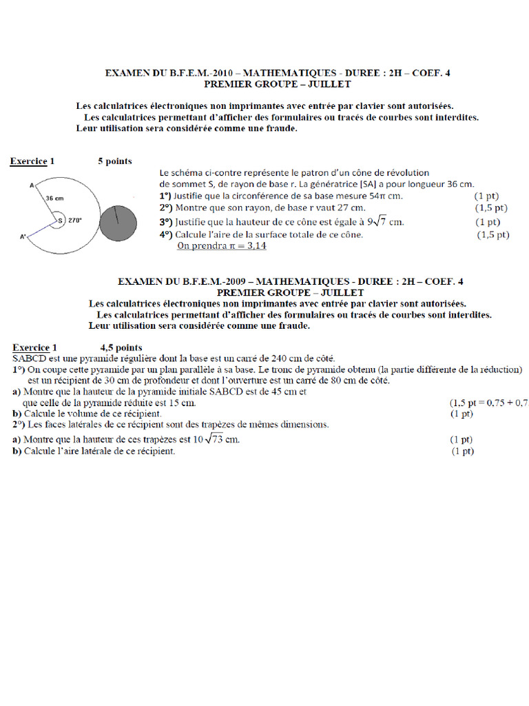 Bfemgeometriedansl Espace | PDF