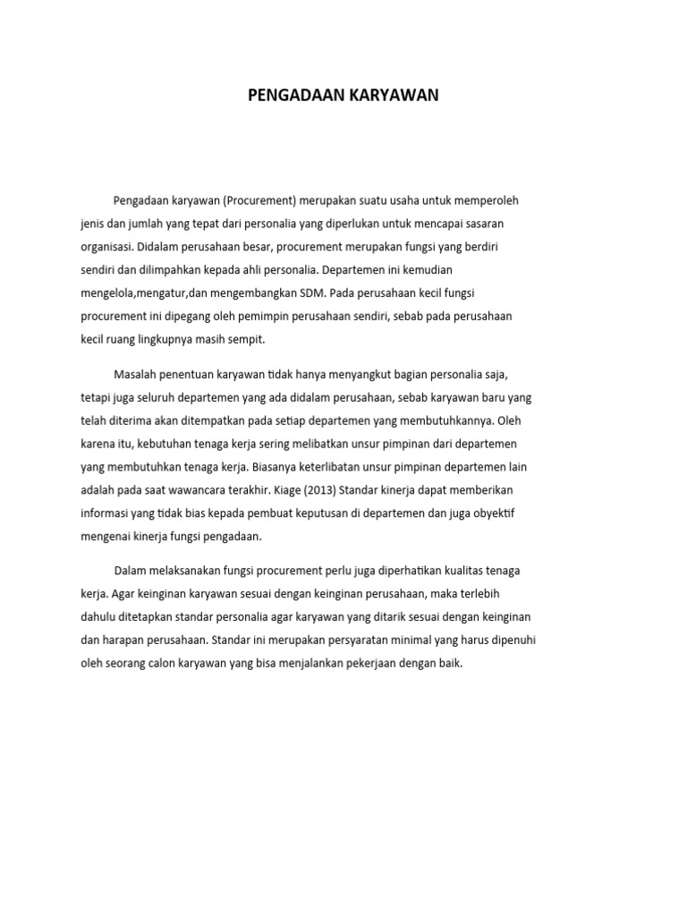 PENGADAAN KARYA-WPS Office | PDF | Bisnis