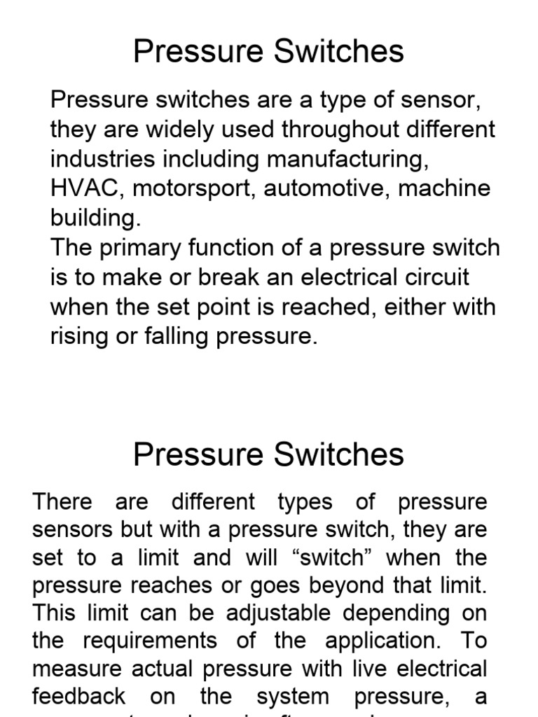 Sensors-PRESSURE SENSOR | PDF