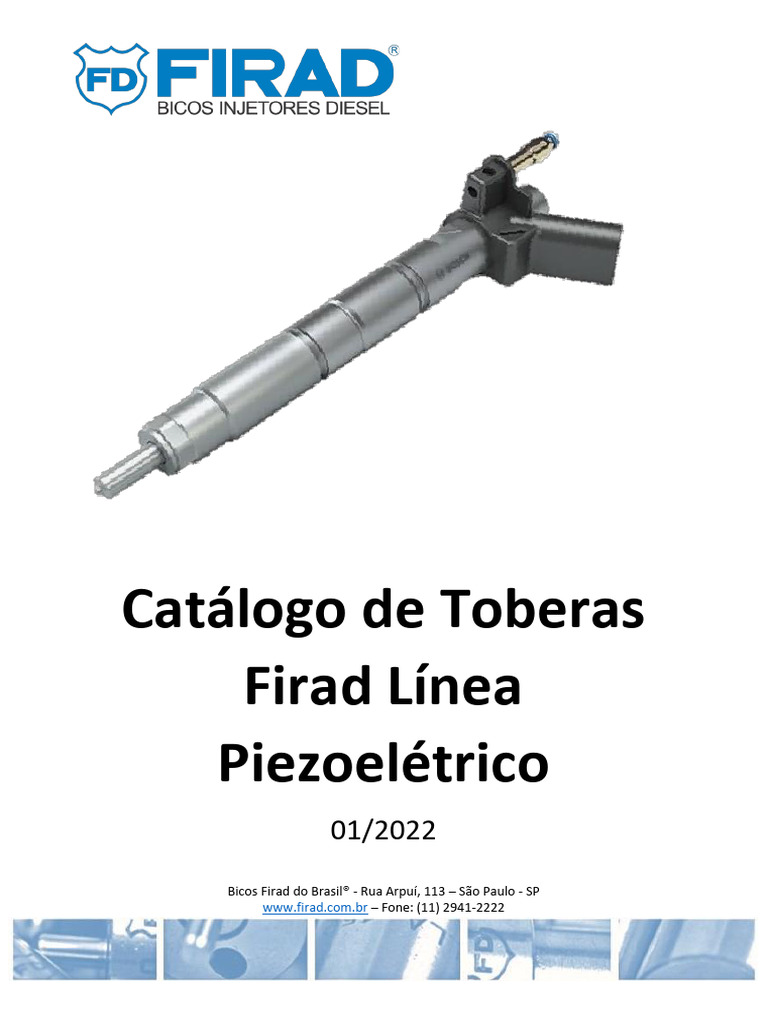 Catálogo Firad Piezoelétrico - Fevereiro 2022 (Espanhol) | PDF ...