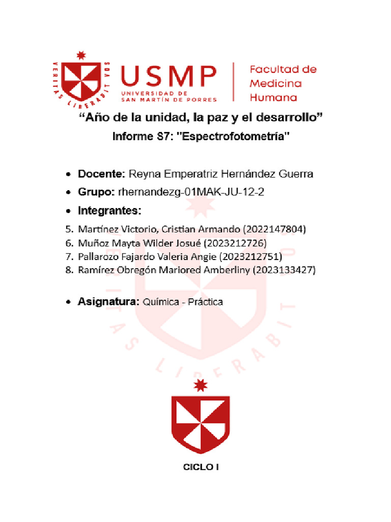 Informe 7 - rhernandezg-01MAK-JU-12-2 | PDF | Espectrofotometria | Ligero