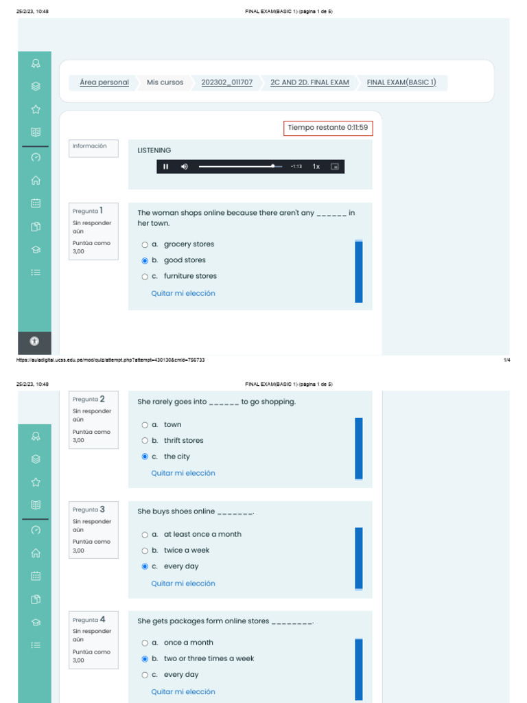 FINAL EXAM (BASIC 1) (Página 1 de 5) | PDF