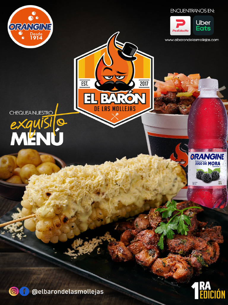 Menu Baron 2023 | PDF | Alimentos | Cocina
