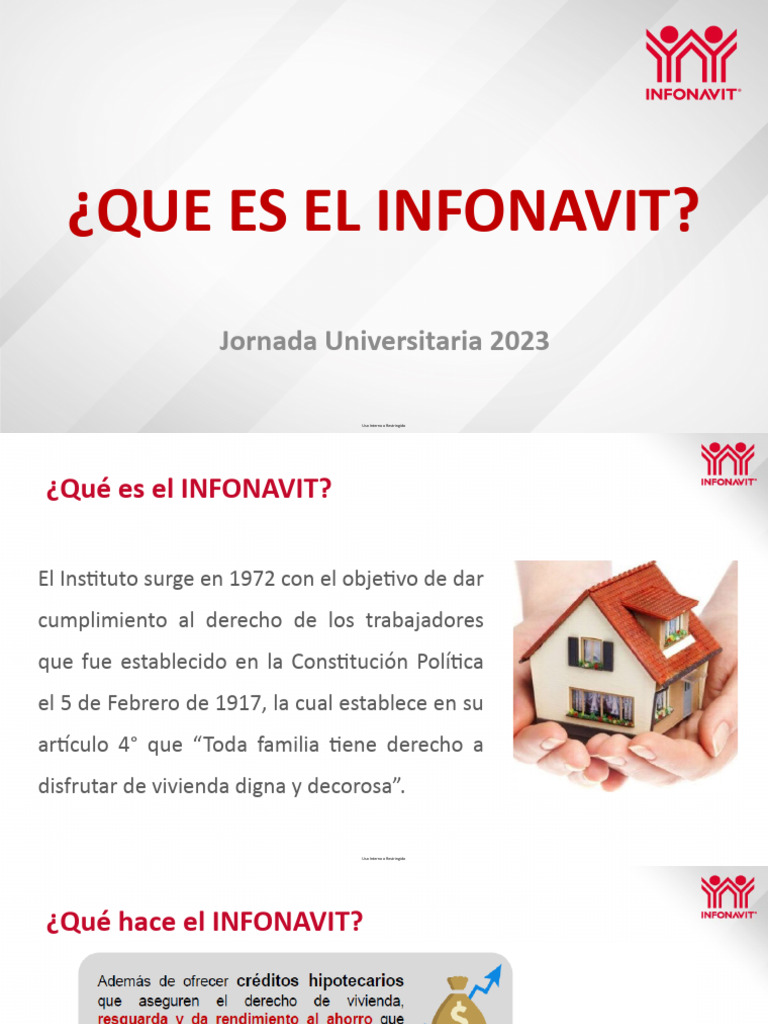 ¿Qué es el Infonavit y su función? | PDF | Salario | Crédito
