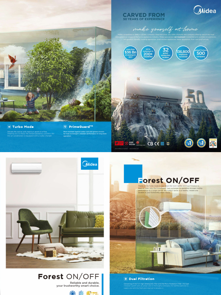 Aire Acondicionado Split Pared Midea | PDF | Physical Sciences | Chemistry