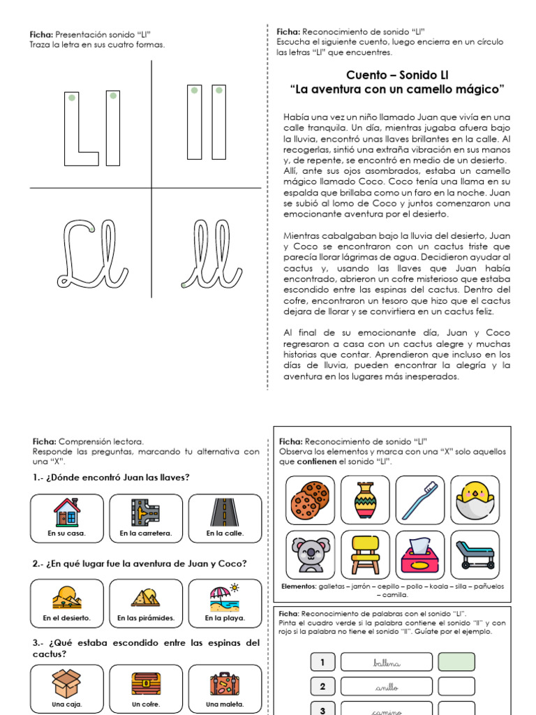 Fichas Sonido LL - Horizontal | PDF