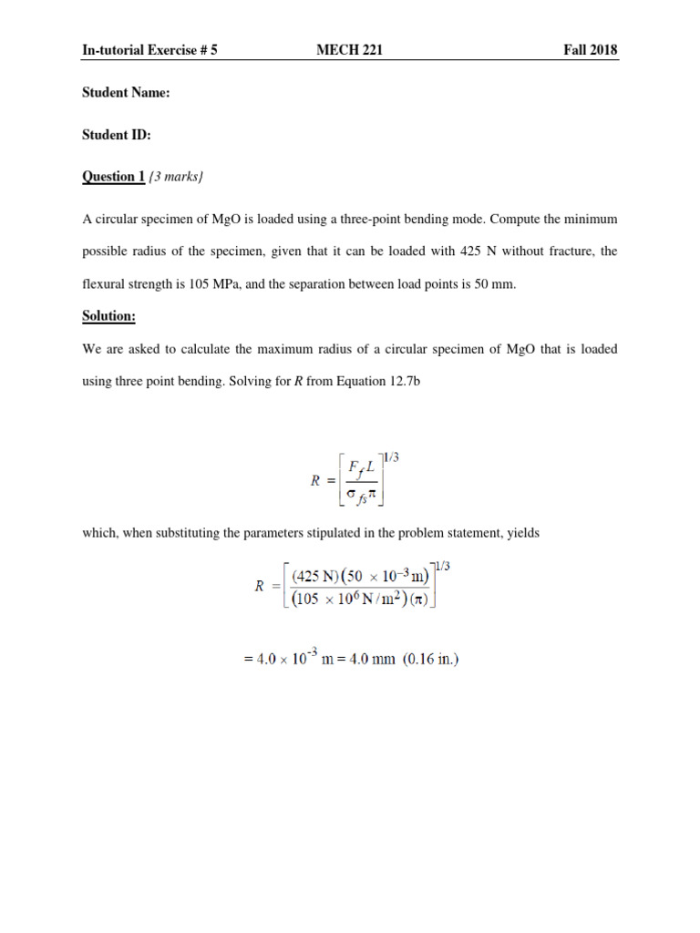 In Tutorial Exercise - 5 Solution | PDF
