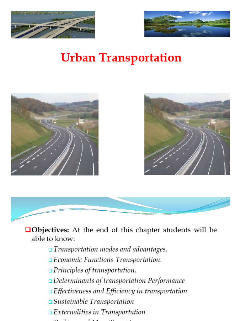 Urban Transportation | PDF | Transport | Public Transport