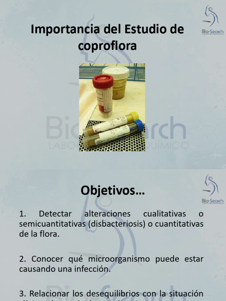 Coproflora Presentacion | PDF | Sistema inmune | Microbiología