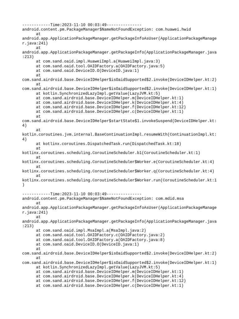 Exception 20231110 Pdf Java Platform Java Specification Requests 