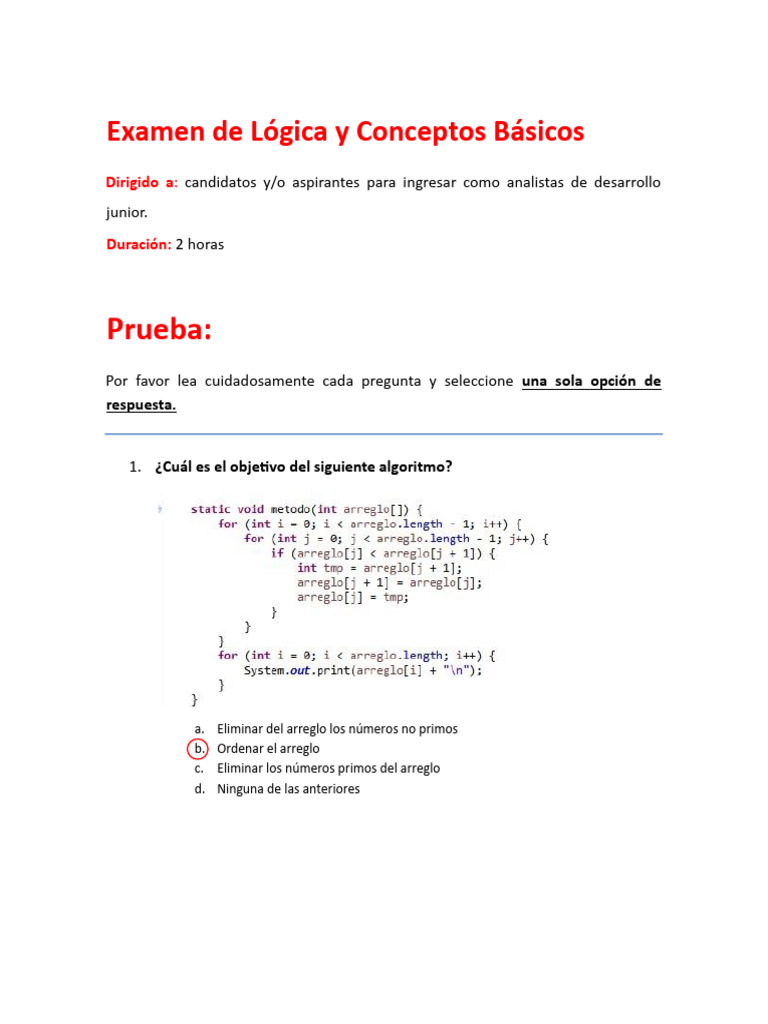 Prueba Técnica de Desarrollo - Resuelto | PDF