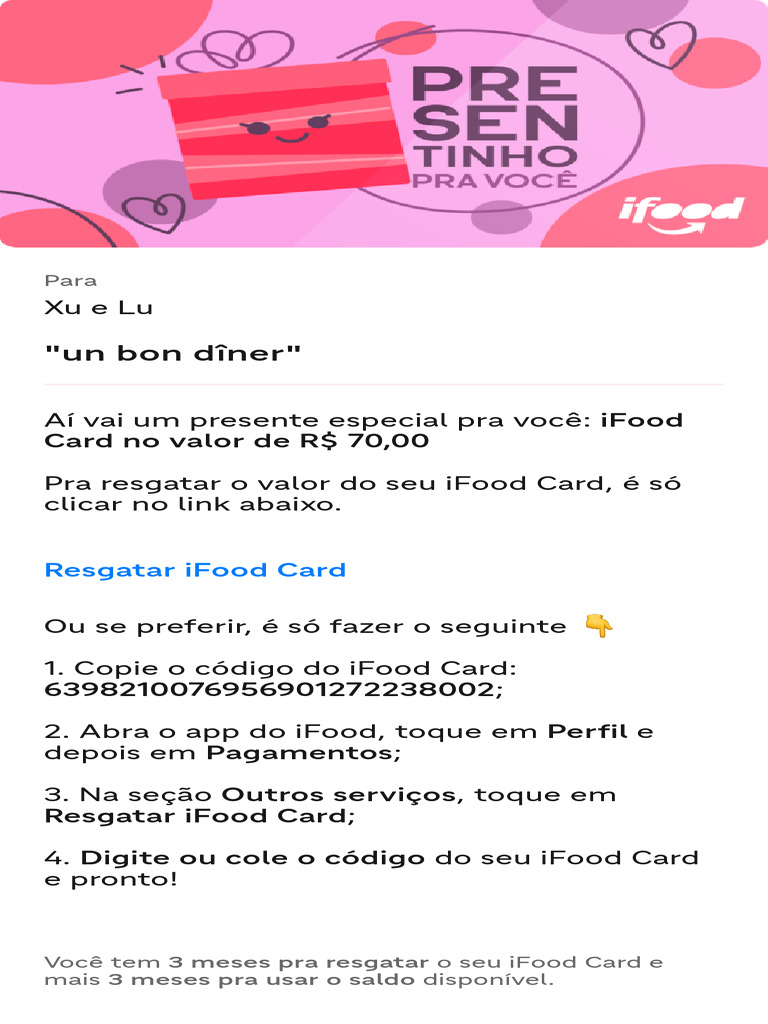 Ifood Card | PDF | Carreira e Crescimento | Negócios