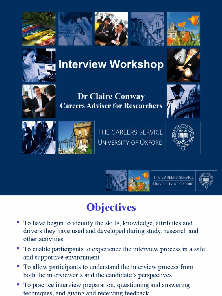 Interview Workshop for Researchers | PDF | Interview | Job Interview