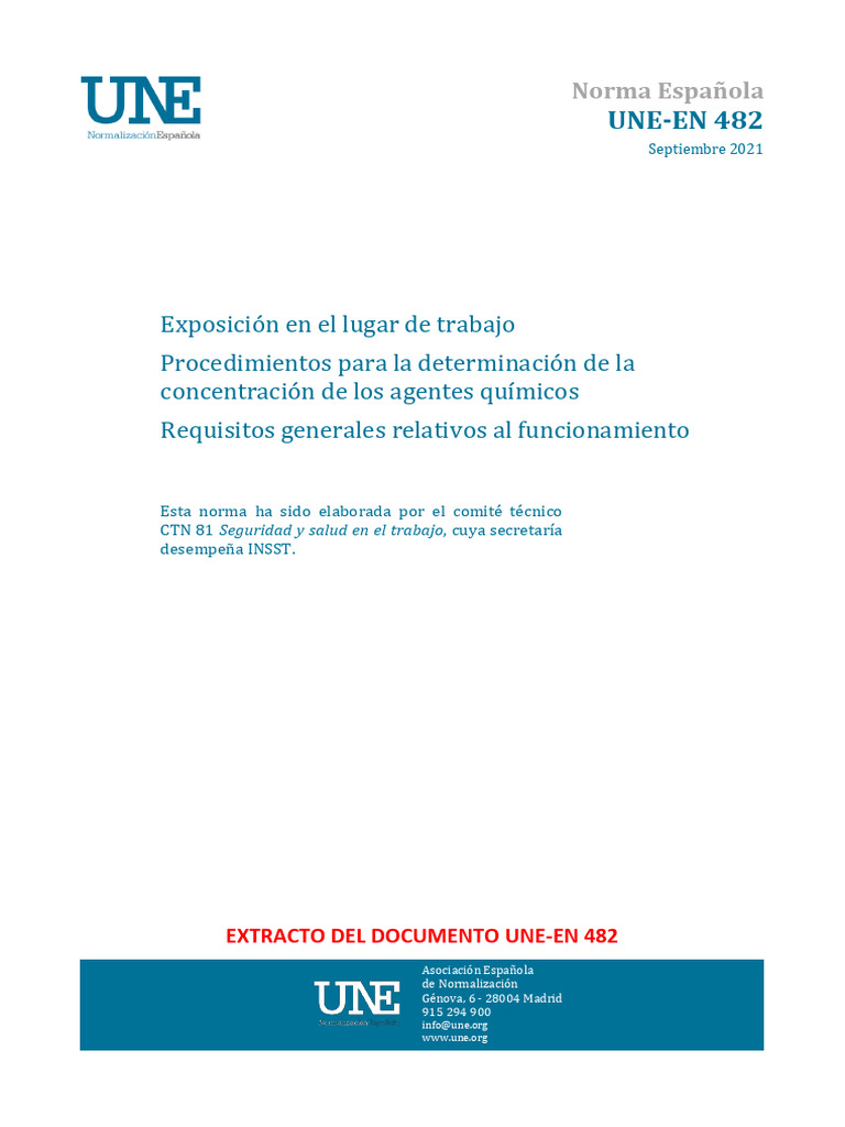 (Ex) Une-En 482 2021 | PDF | Medición | Laboratorios