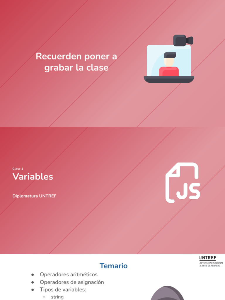 Clase 1 Variables Pdf Tipo De Datos Script Java 