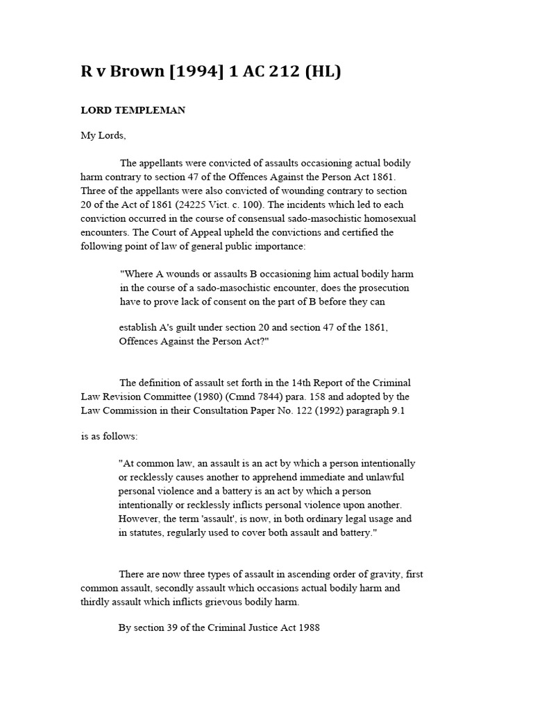 Brown | PDF | Assault | Deviance (Sociology)