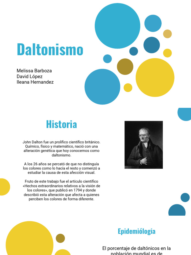 Daltonismo | PDF | Percepción visual | Enfermedades y trastornos