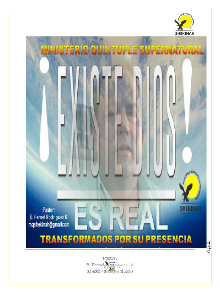 Dios Existe Es Real | PDF | Tetragrammaton | Nombres de Dios en el judaísmo