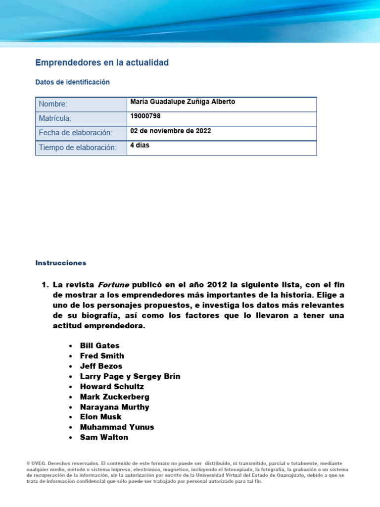 Zuñiga_Maria_EA2_Emprendedor | PDF | Estilo apa | Business