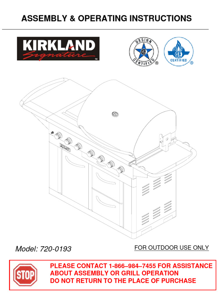 BBQ Manual 720-0193 | Download Free PDF | Barbecue Grill | Valve