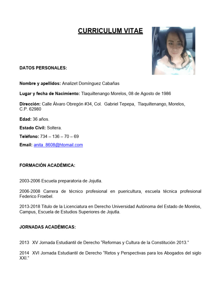 Curriculum-Vitae Ana | PDF