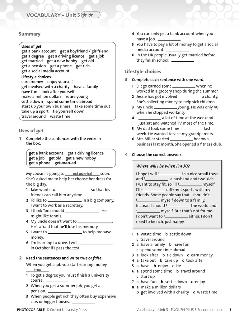 Unit 5 Vocab Two Star | PDF | Self-Improvement | Wellness