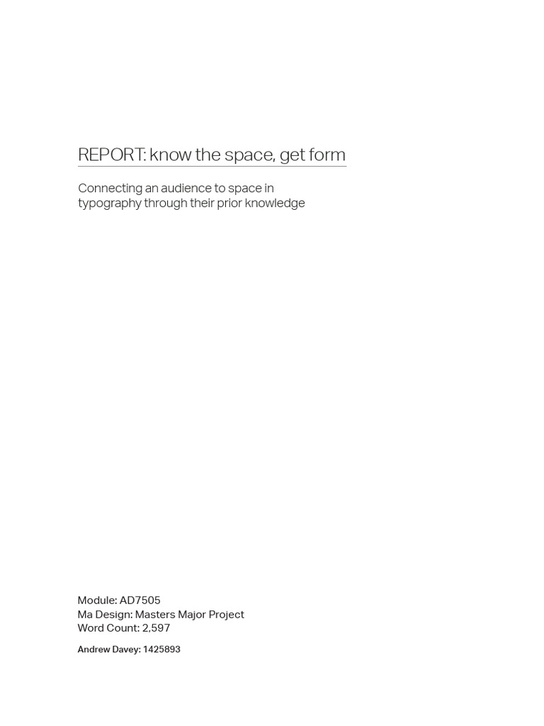 AD7505 The Report A Davey Final | PDF | Tacit Knowledge | Knowledge