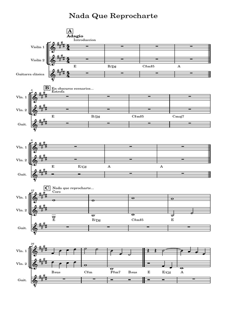 Nada Que Reprocharte | PDF