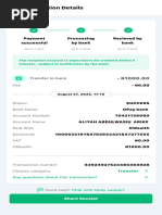 Bitcoin: Transaction Receipt | PDF