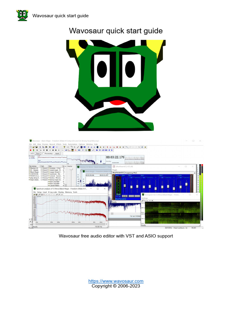 Wavosaur Quick Start Guide | PDF | Computer File | Graphical User ...