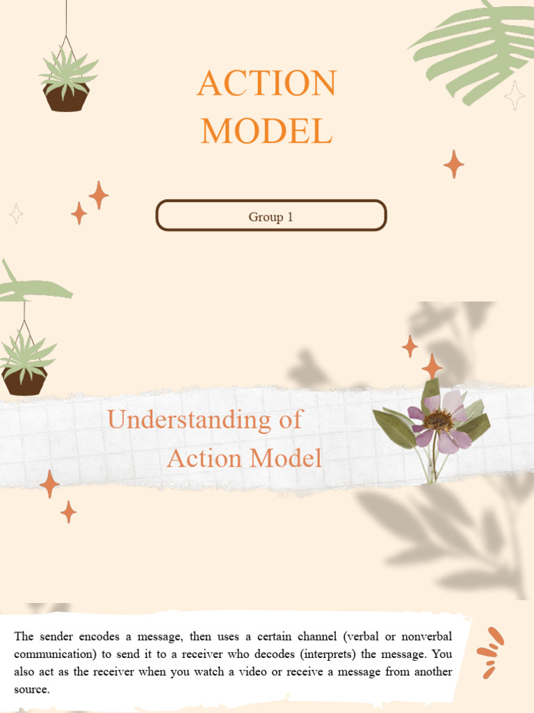 Group 1 - Action Model | PDF | Communication | Mass Media