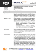 Ficha Técnica Timorex Gold Syngenta (México) | PDF | Agua | Residuos