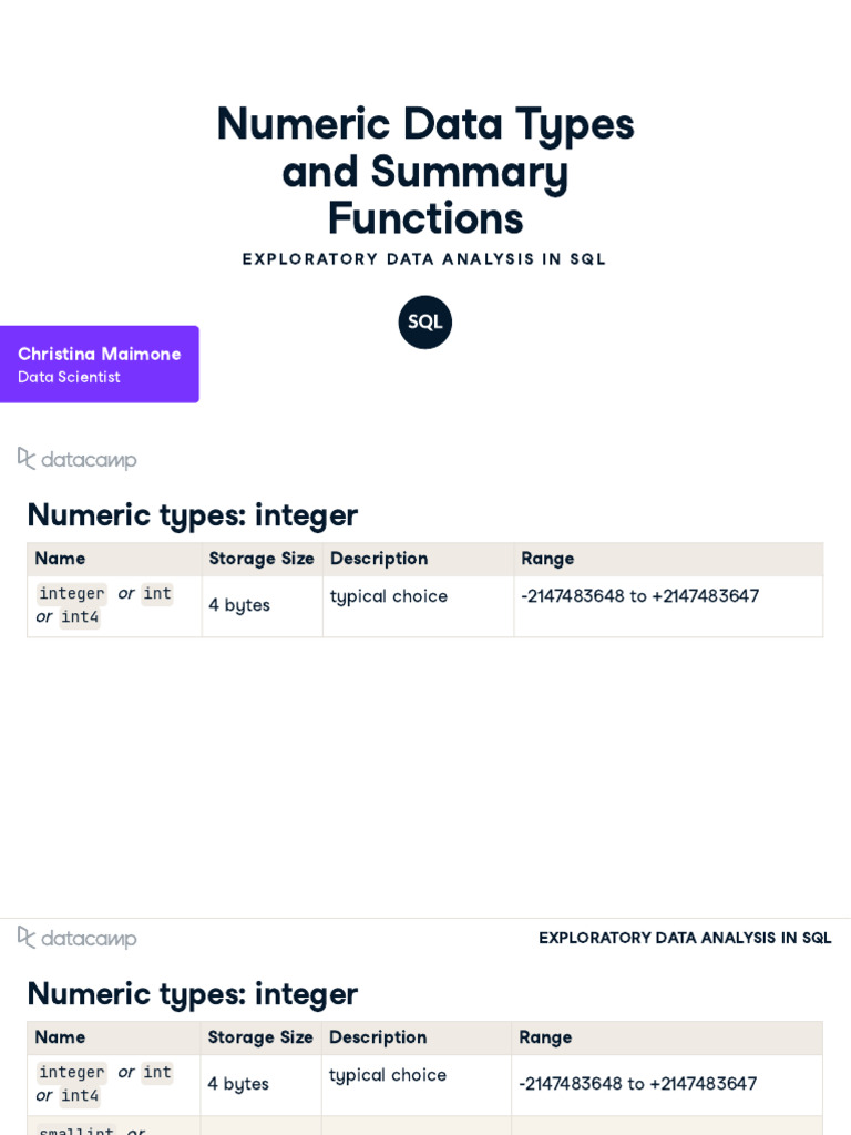 Chapter2 1 | PDF | Integer (Computer Science) | Standard Deviation