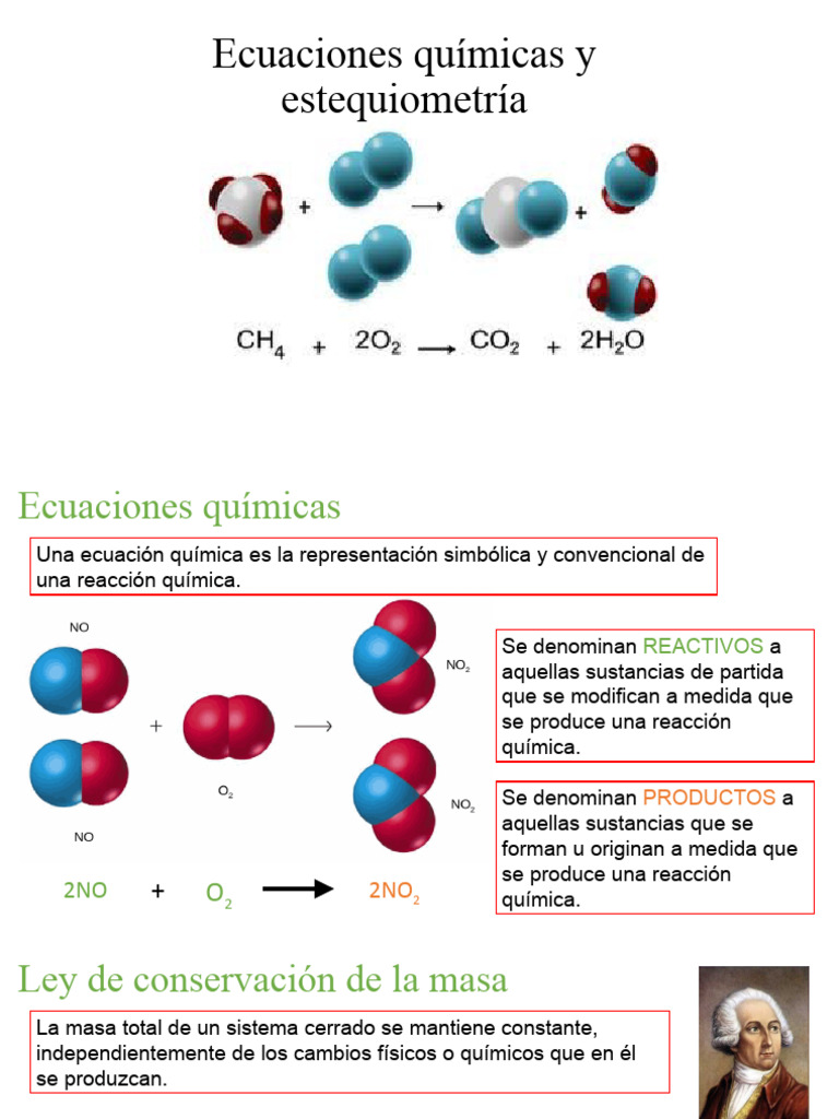 Fundamentos de Estequiometría Química | PDF | Estequiometría ...