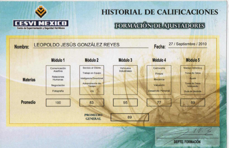 Cursos Cesvi Mexico | PDF
