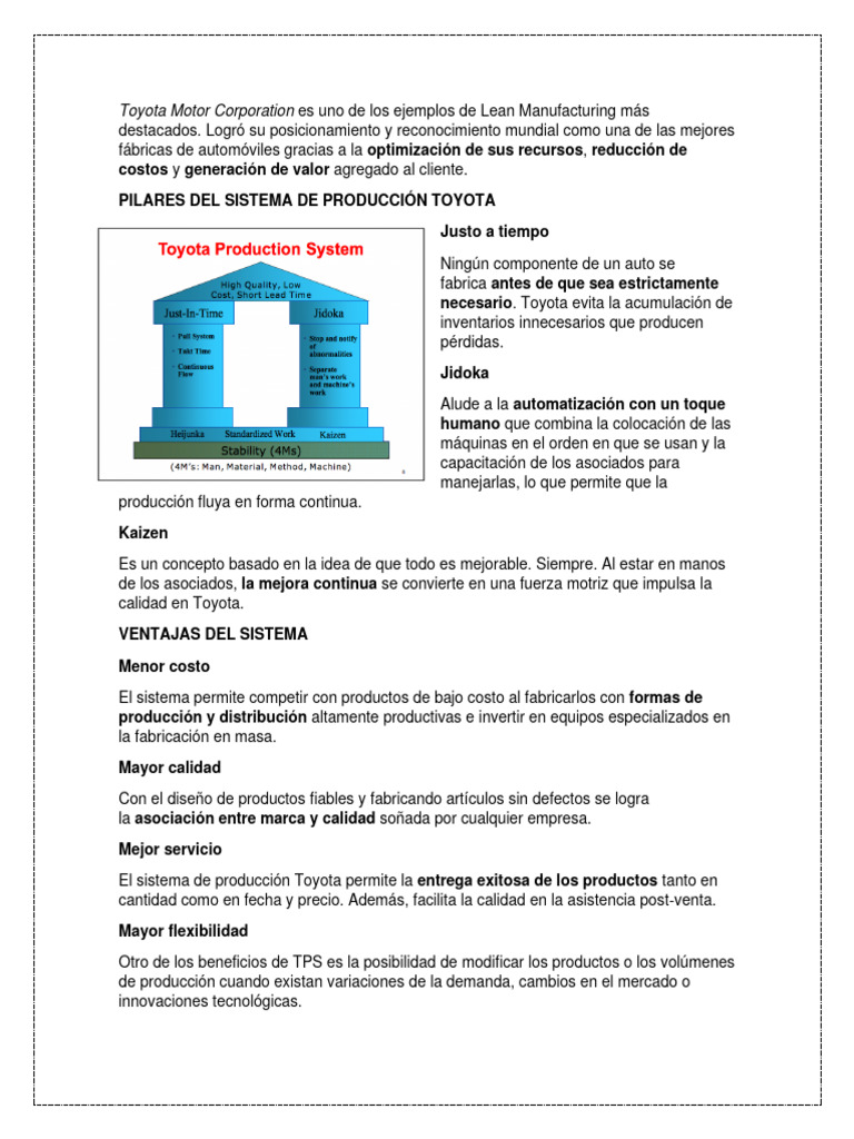 Toyota (Lean Manufacturing) | PDF | Lean Manufacturing | Toyota
