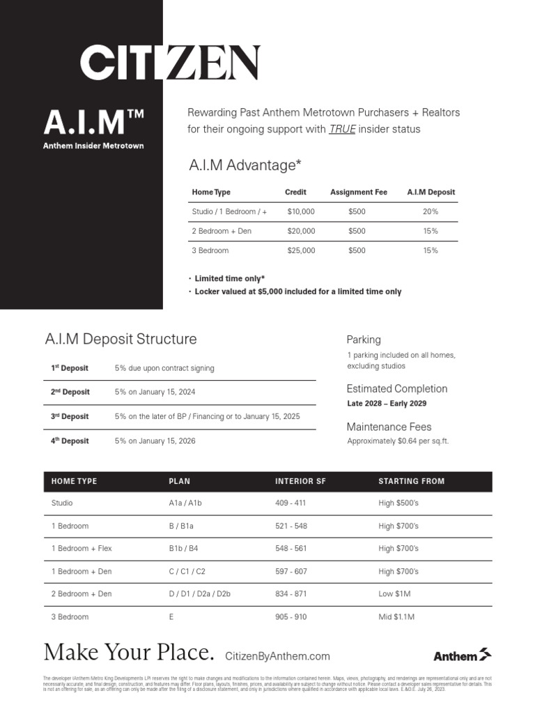 Citizen AIM Info Sheet | PDF