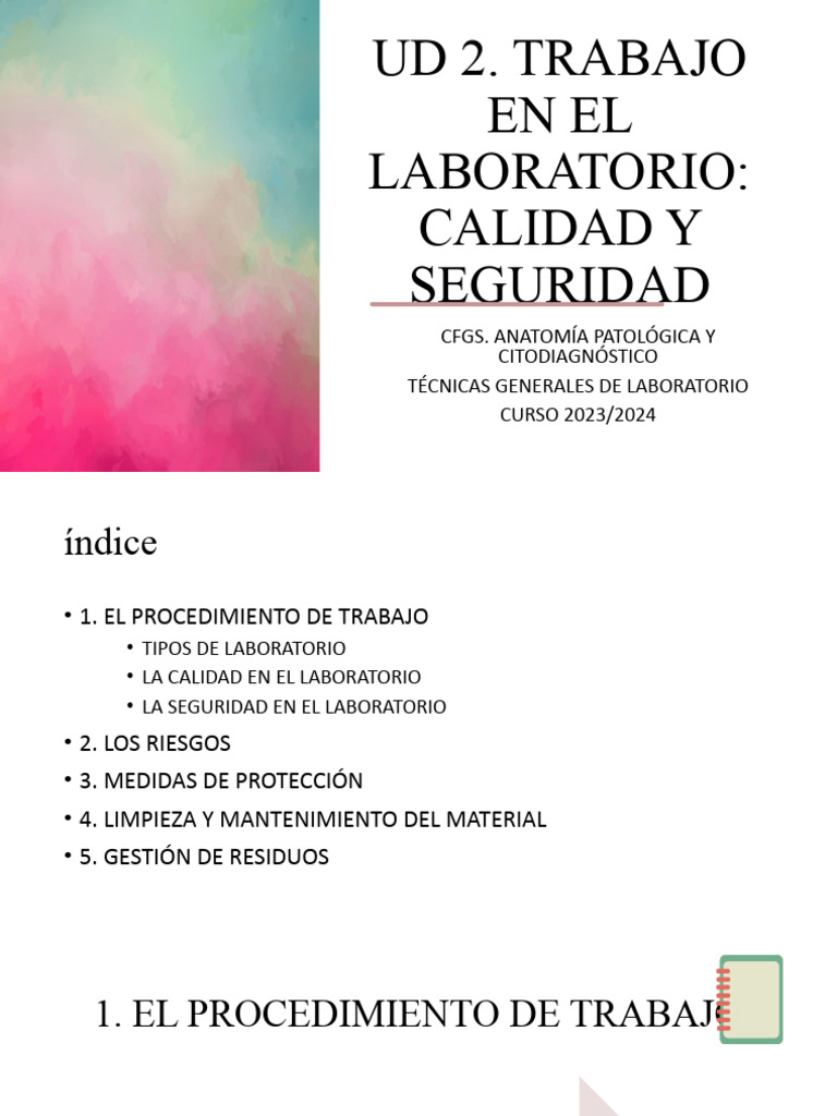 Ud 2 | PDF | Laboratorios | Toxicidad