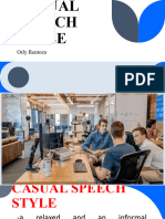 Consultative Speech Style | PDF | Speech | Communication