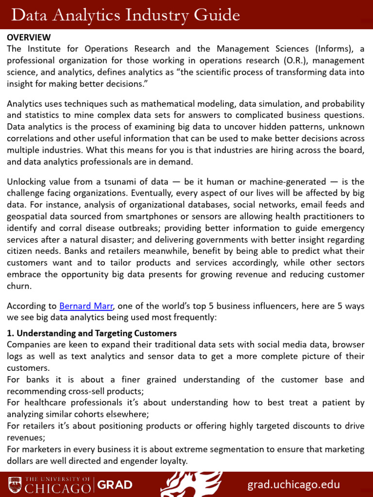 Data Analytics Guide | PDF | Analytics | Big Data Data Analytics Guide | PDF | Analytics | Big Data