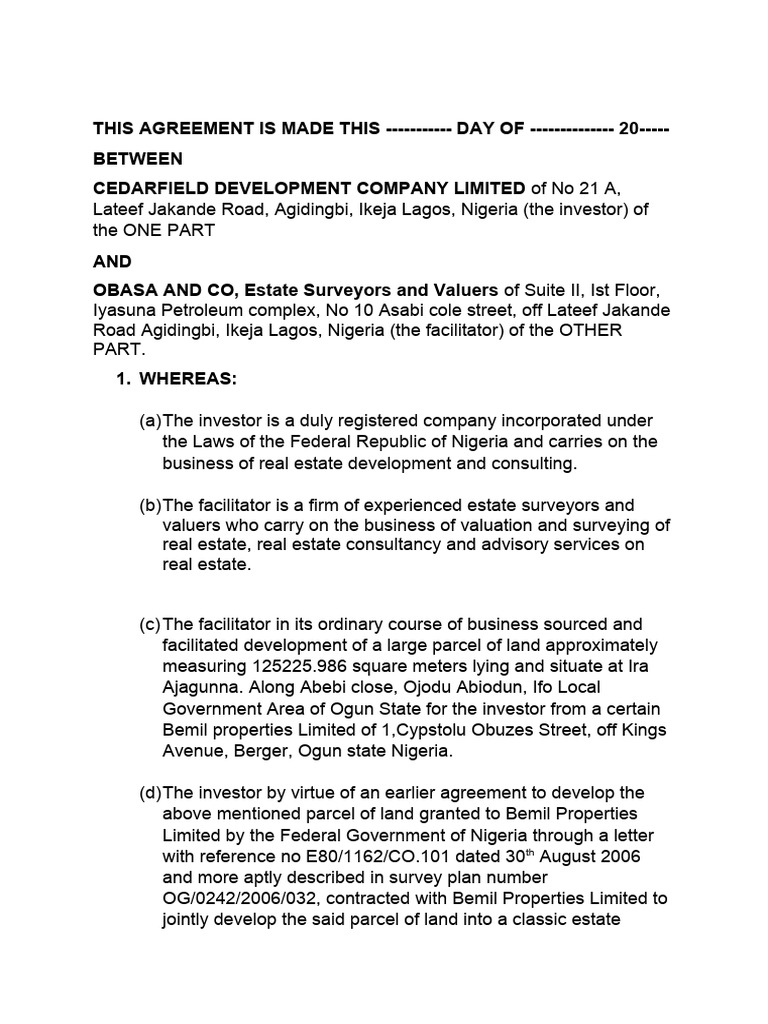 MOU Revised | PDF | Real Estate Appraisal | Arbitration
