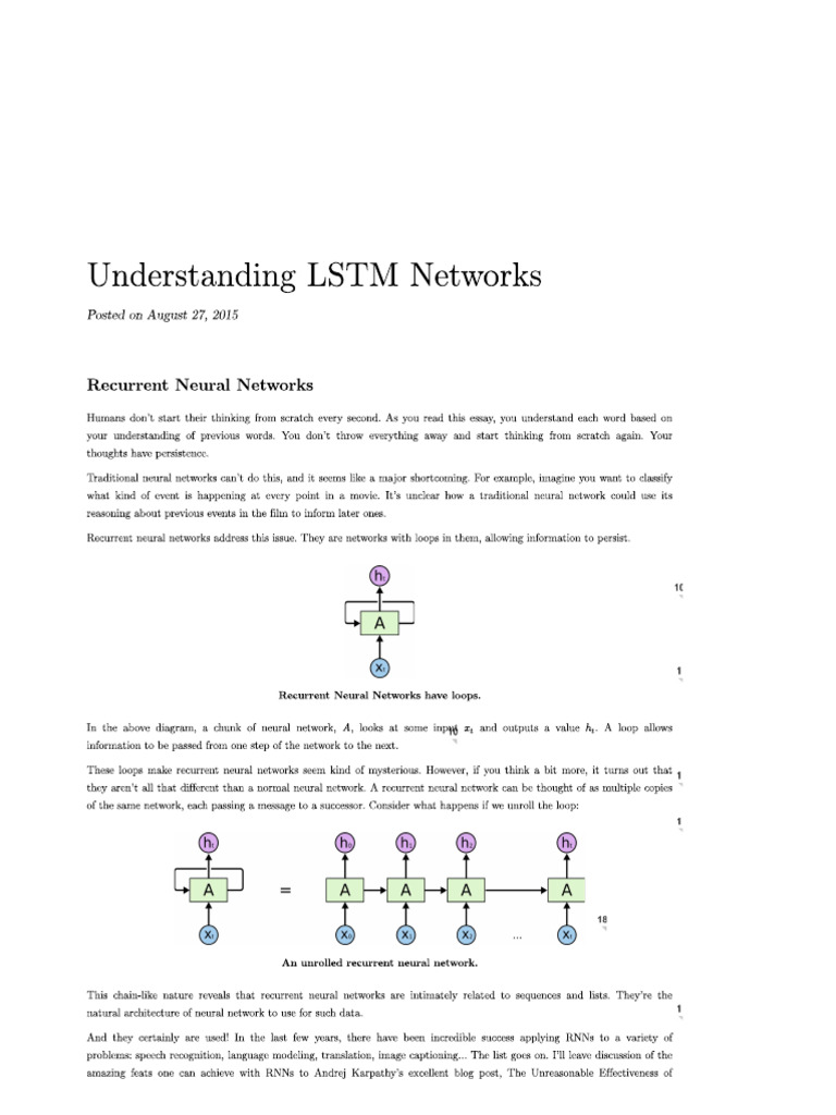 Understanding RNN | PDF
