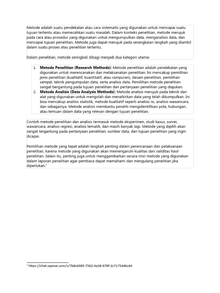 Apa Itu Metode | PDF