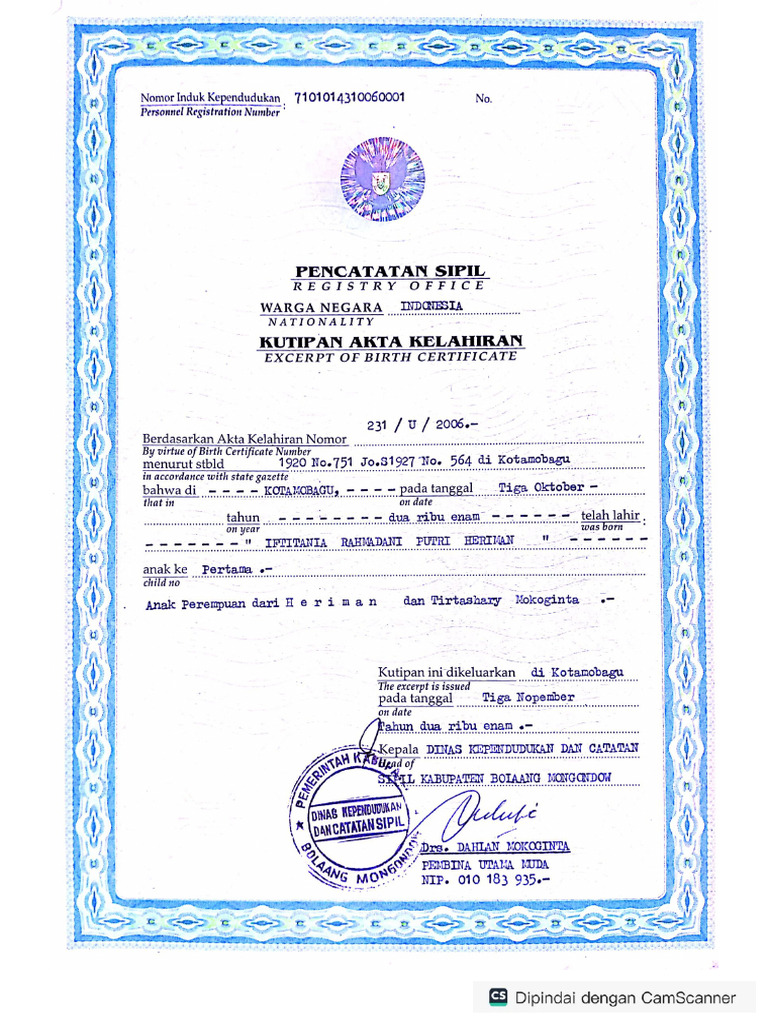 Akte Anak Tirta | PDF