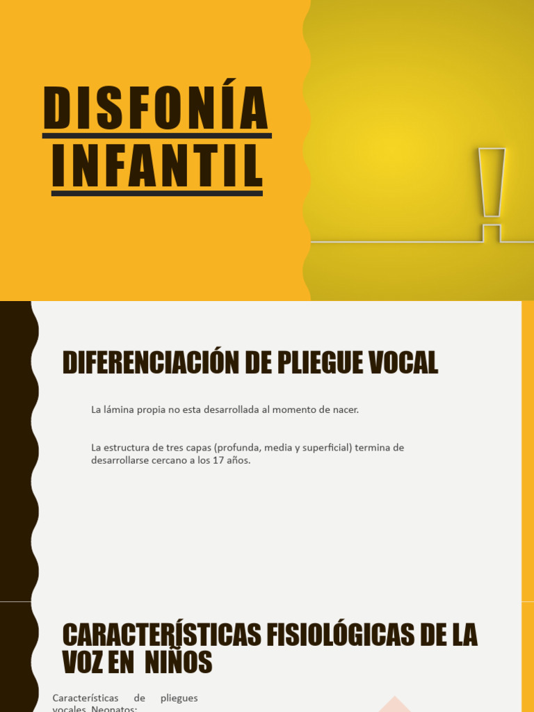 Disfonía infantil | PDF | Morfología (biología) | Anatomía