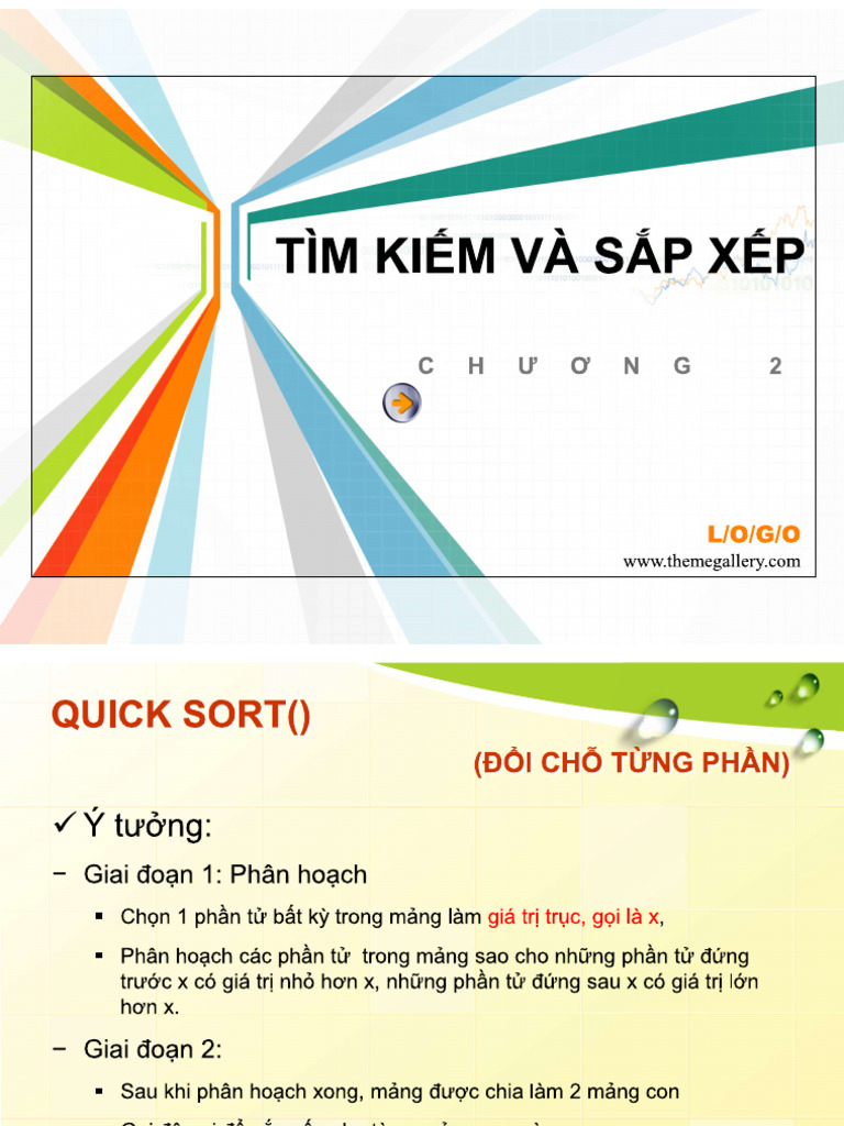 Slide Riêng C A Gv Search And Sort Algorithm O Nlogn Part1 Guisv Pdf