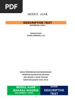 Modul Ajar Bahasa Inggris Kelas X Descriptive Text | PDF